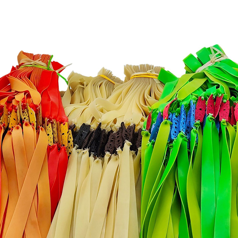 Thickened 1.0mm Wide Flat Rubber Band Slingshot Replaceable Rubber Band ...