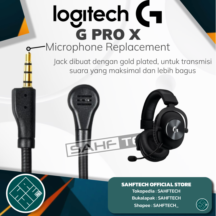 Mic Logitech G Pro X Gaming Headset Microphone Replacement Premium ...