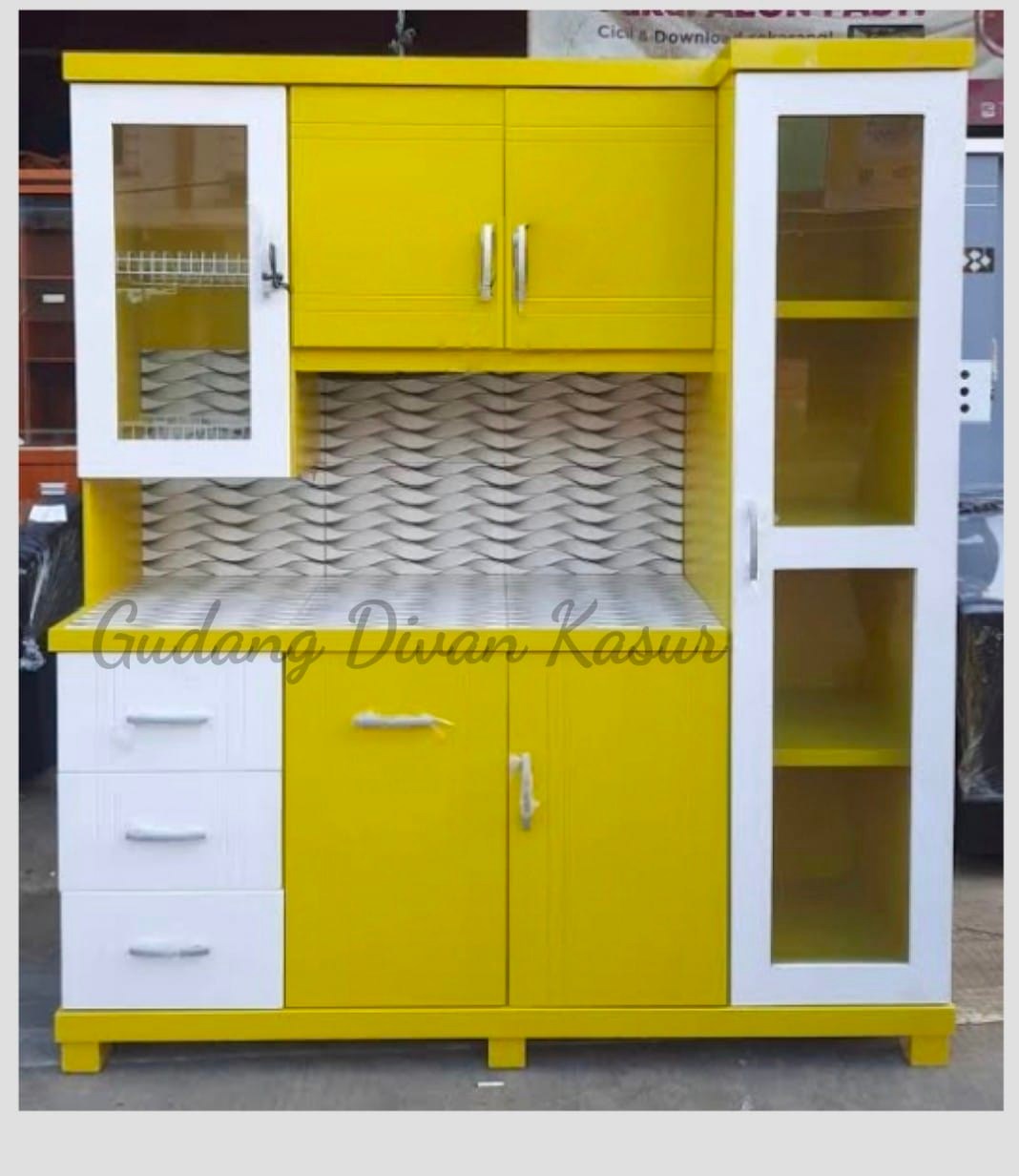 Rak Sayur/rak Dapur/Lemari Sayur Kitchen shet 4 Pintu Type Eriska ...