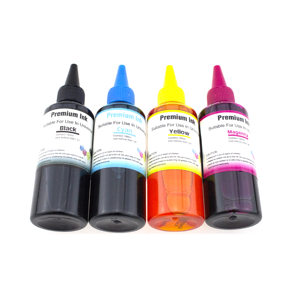 【New Arrivals】Black*4*100ML Refill Ink Kits For For Lexmark Epson Dell ...
