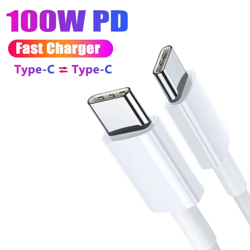 100W USB C Cable For iPhone 15 Fast Charging Cable For Xiaomi Redmi ...