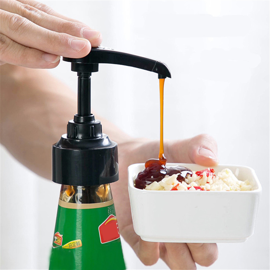 Pump Nozzle Bottle Syrup Liquid Dispenser Replacement For Kitchen Sauce ...