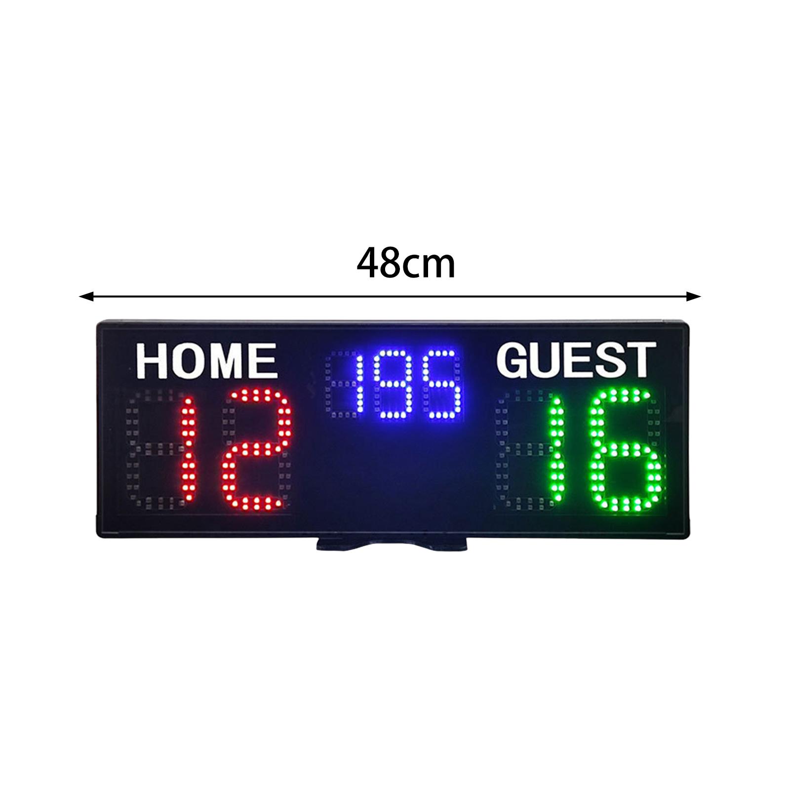 TOOYFUL Electronic Basketball Scoreboard Digital Scoreboard Home Guest ...