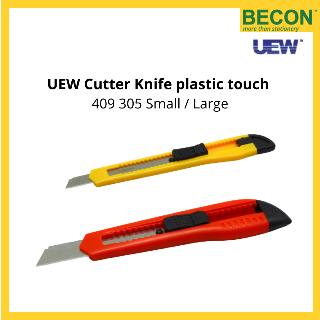 UEW Cutter Knife plastic touch 409 305 Small / Large | Lazada