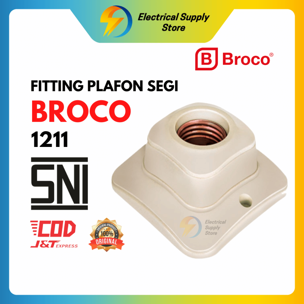 FITTING PLAFON BESAR BROCO 1211 NEW CELLING LAMP HOLDER | Lazada Indonesia