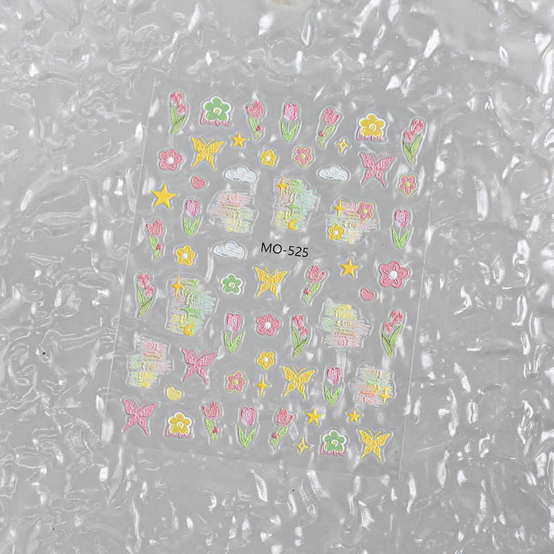 Wild Flower Oil Painting Small Flower Variegated Daisy Tulip Blossom ...