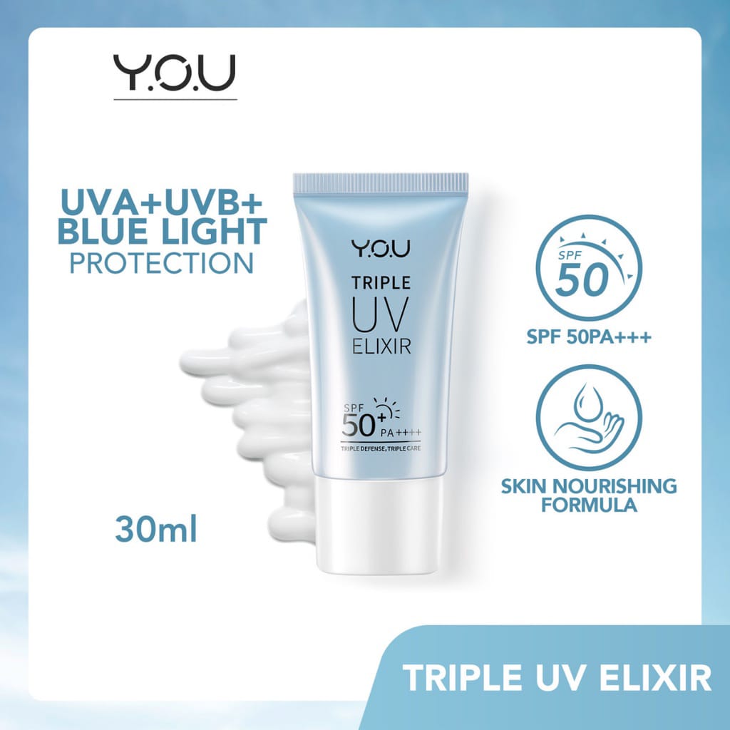 YOU Triple UV Elixir Sunscreen Gel SPF 50+ PA++++ | Lazada Indonesia