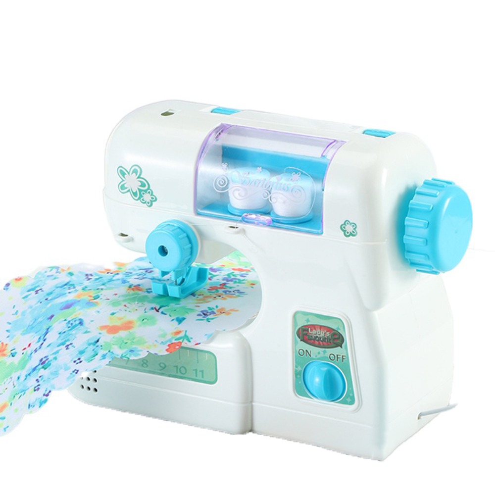 Small Simulated Children Sewing Machine with Light Making Clothes ...