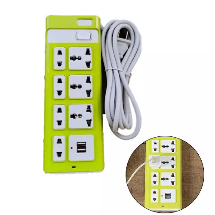 Socket Power Extension With 7 Universal Socket and 2 USB outlets ...