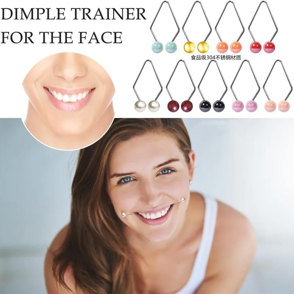 【Special offer】Lip Stud Dimple Makers Face Dimple Trainer Wearing ...