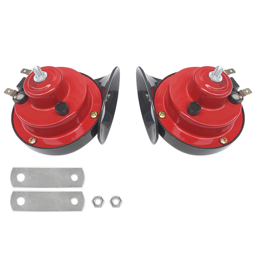 2Pcs Motorcycles Modification 12V/24V Loud Car Horn Waterproof 300DB ...