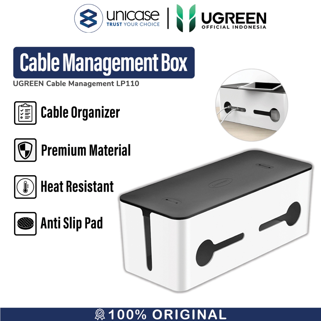 Cable Management Box UGREEN Kotak Kabel Charger Penyimpanan Organizer ...
