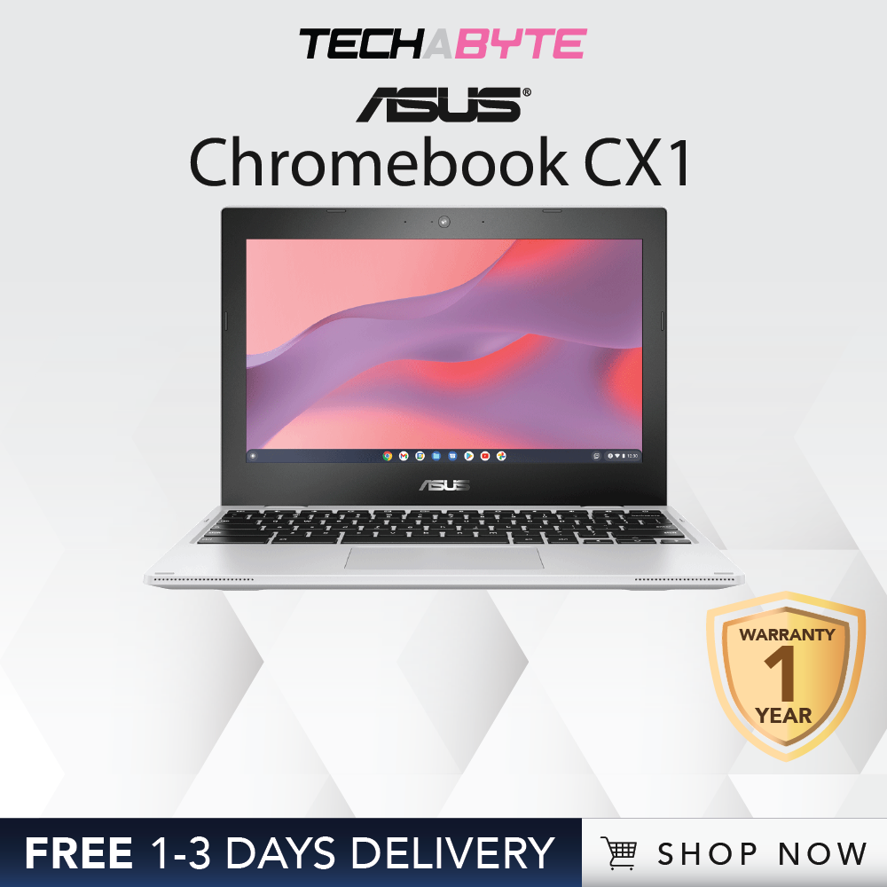 ASUS Chromebook CX1 | 11.6" HD | Intel N4500 | 4GB LPDDR4 | 64GB EMMC | Wi-Fi 6 | Chrome OS ...