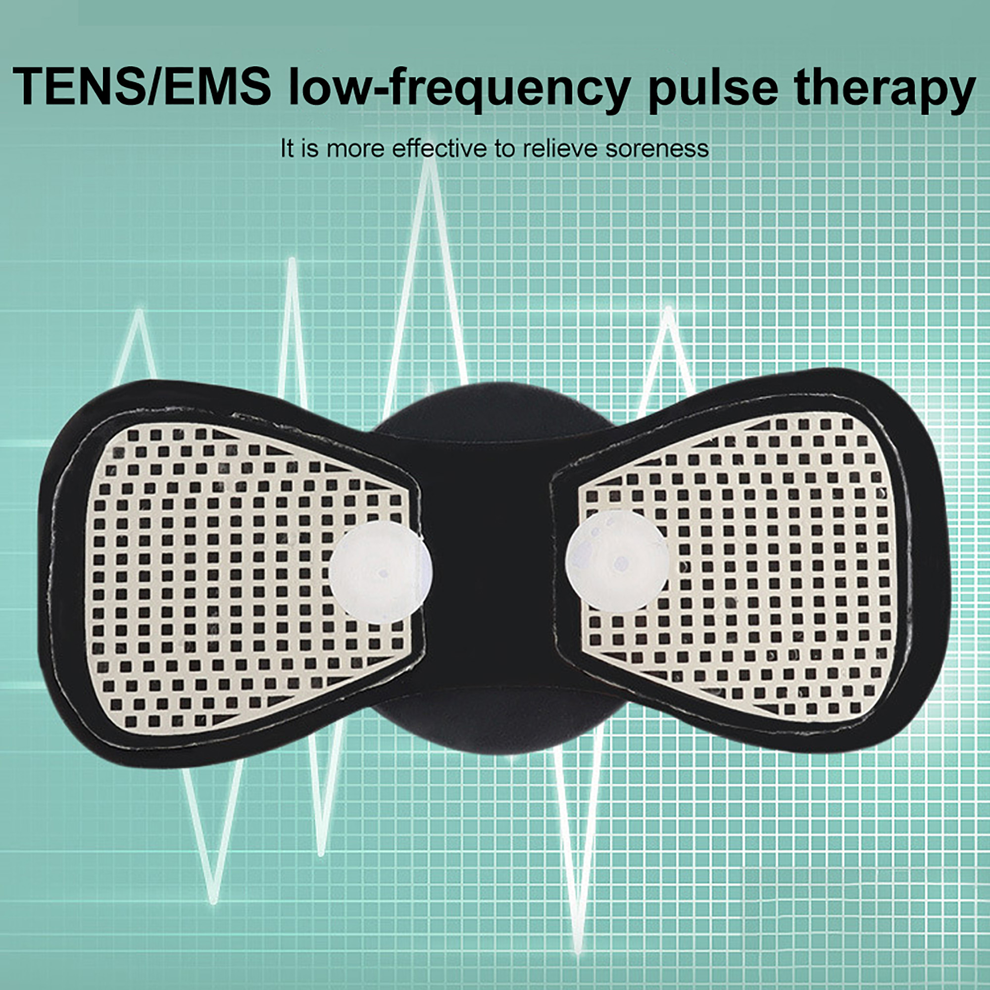 HOT EMS Neck Massager Mini Cervical Back Muscle Fatigue Relief Patch ...