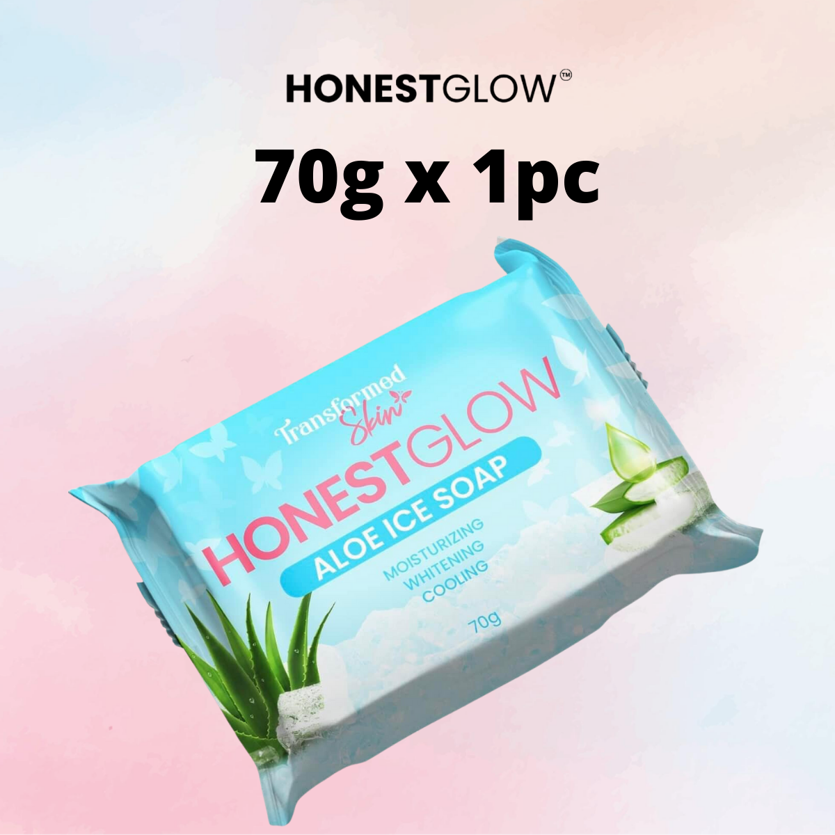 HonestGlow Aloe Ice Soap 3 for 100 70 grams, per piece available ...