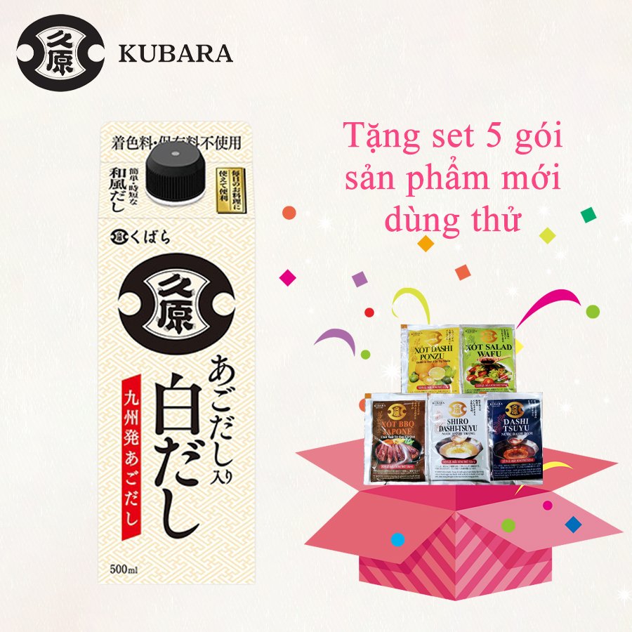 KUBARA-Nước dùng dashi (gia vị đa năng) 500ml - Agodashi Shiradashi ...