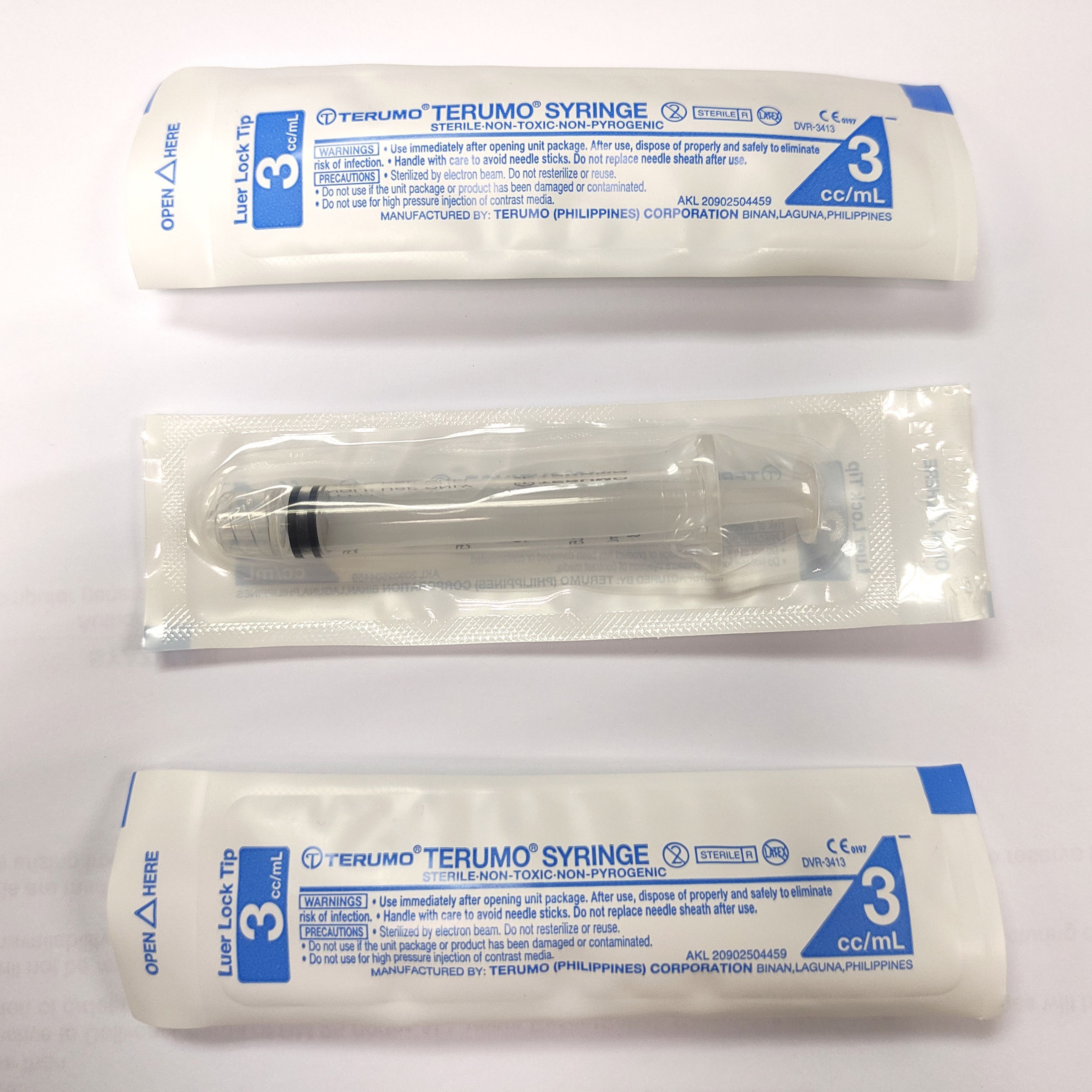 Terumo 3ml Syringe Picagari Luer Lock Disposable Single Pack (FOR NON ...