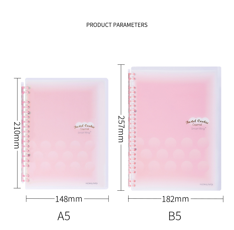 【GlowBound】Japan KOKUYO Pastel Cookies Series Loose-leaf Notebook Smart ...