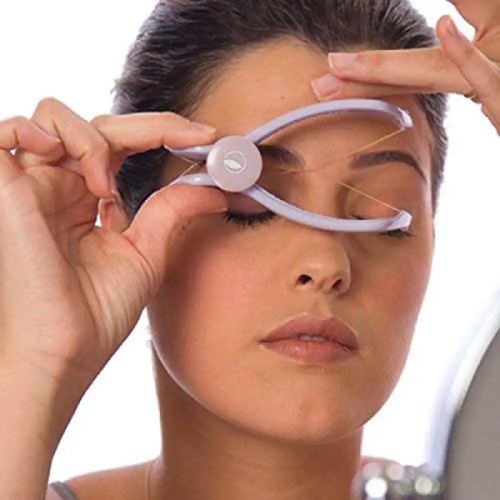 Women Mini Facial Hair Remover Spring Threading Epilator Face ...