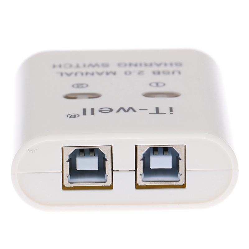 USB Printer Sharing Device 2-Port Manual Kvm Switching Splitter Hub ...