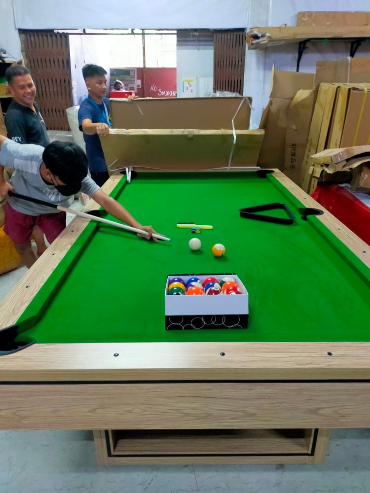 4x8 ft. Junior size billiard table 3-in-1 CREAM (billiard, table tennis ...