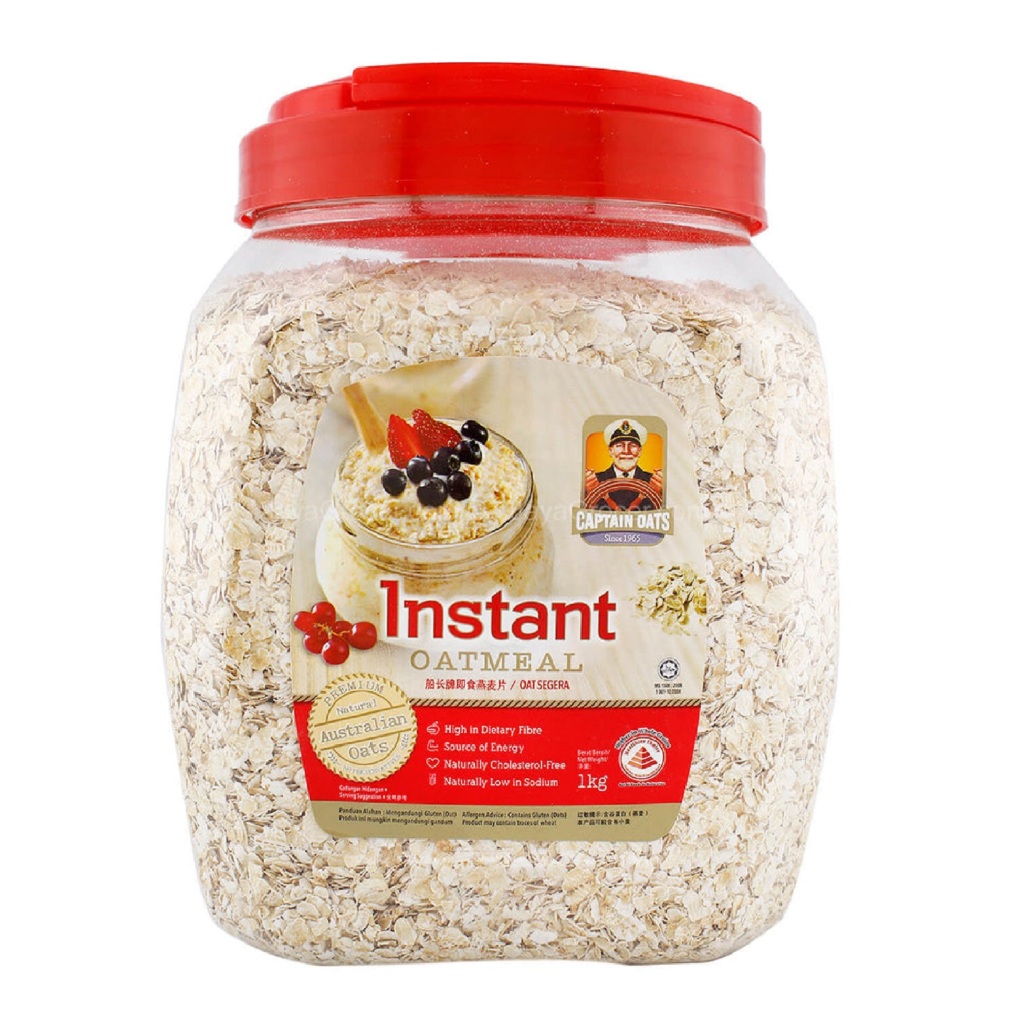 Captain Oat Instant Oatmeal 1kg | Lazada