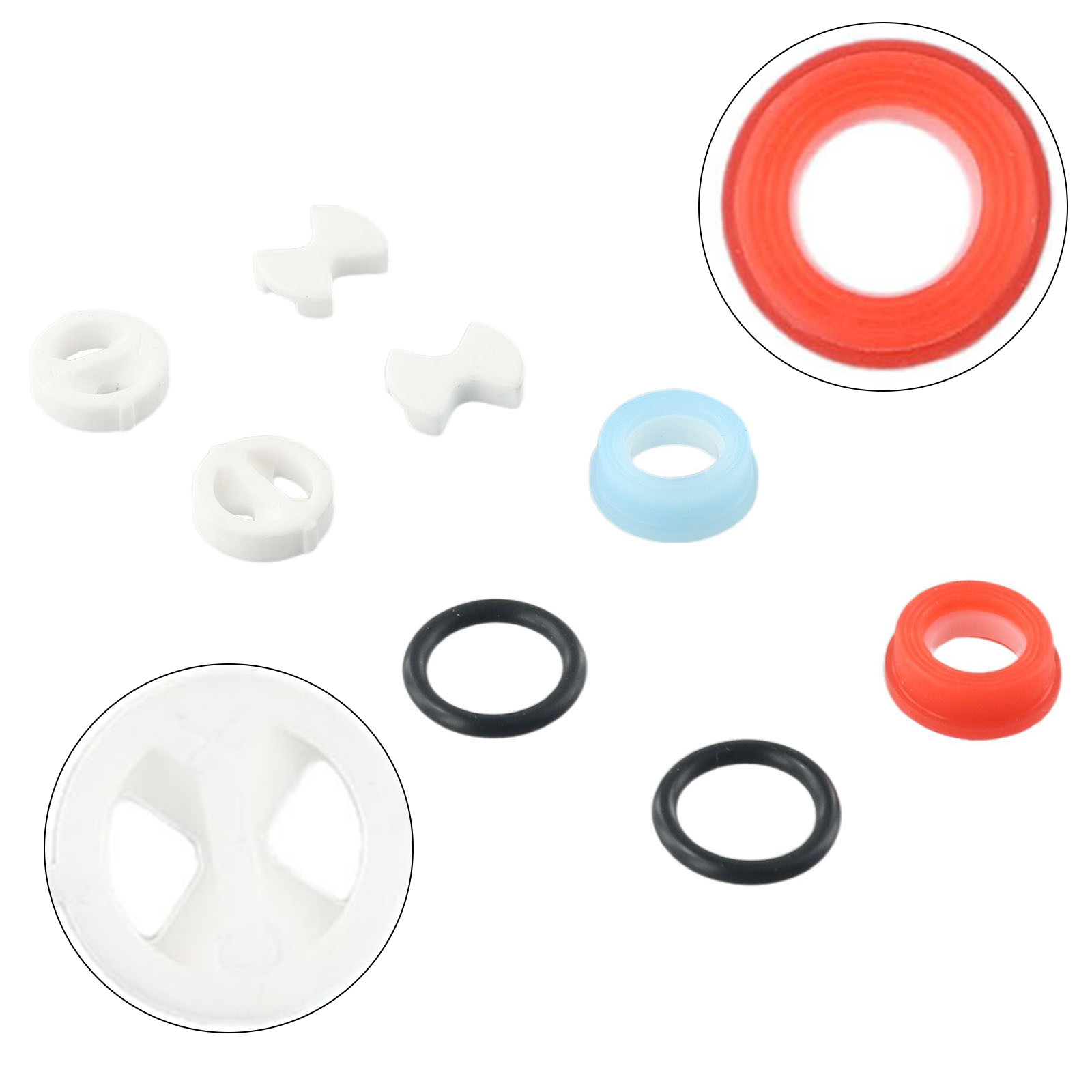 8PCS/set Ceramic DiscGarden Silicon Washer Kit Ceramic Discs Ceramic ...