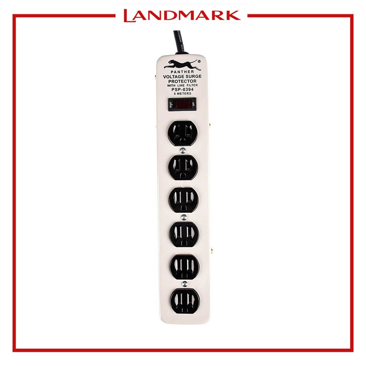 Panther Extension Cord with Voltage Surge Protector 1 Switch Breaker 6 ...