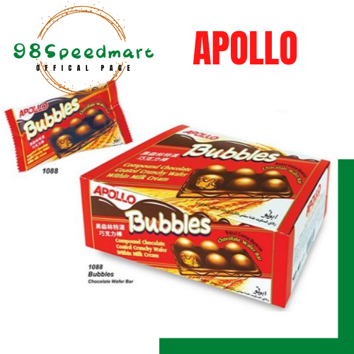 [98] Apollo Bubbles Chocolate Wafer 24pieces x 33gm (Code:1088) | Lazada
