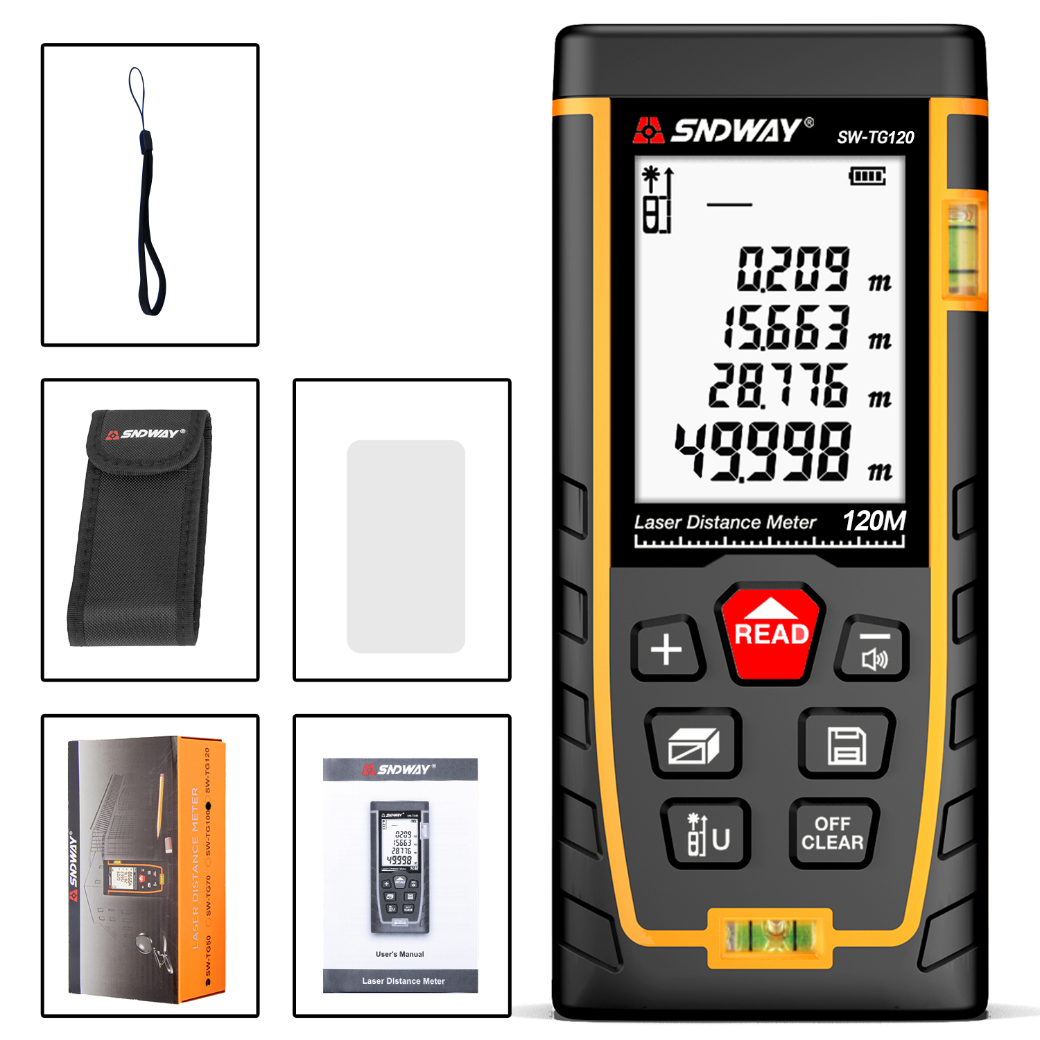 【New release】 SNDWAY Distance Meter Digital Measuring Device Tools ...