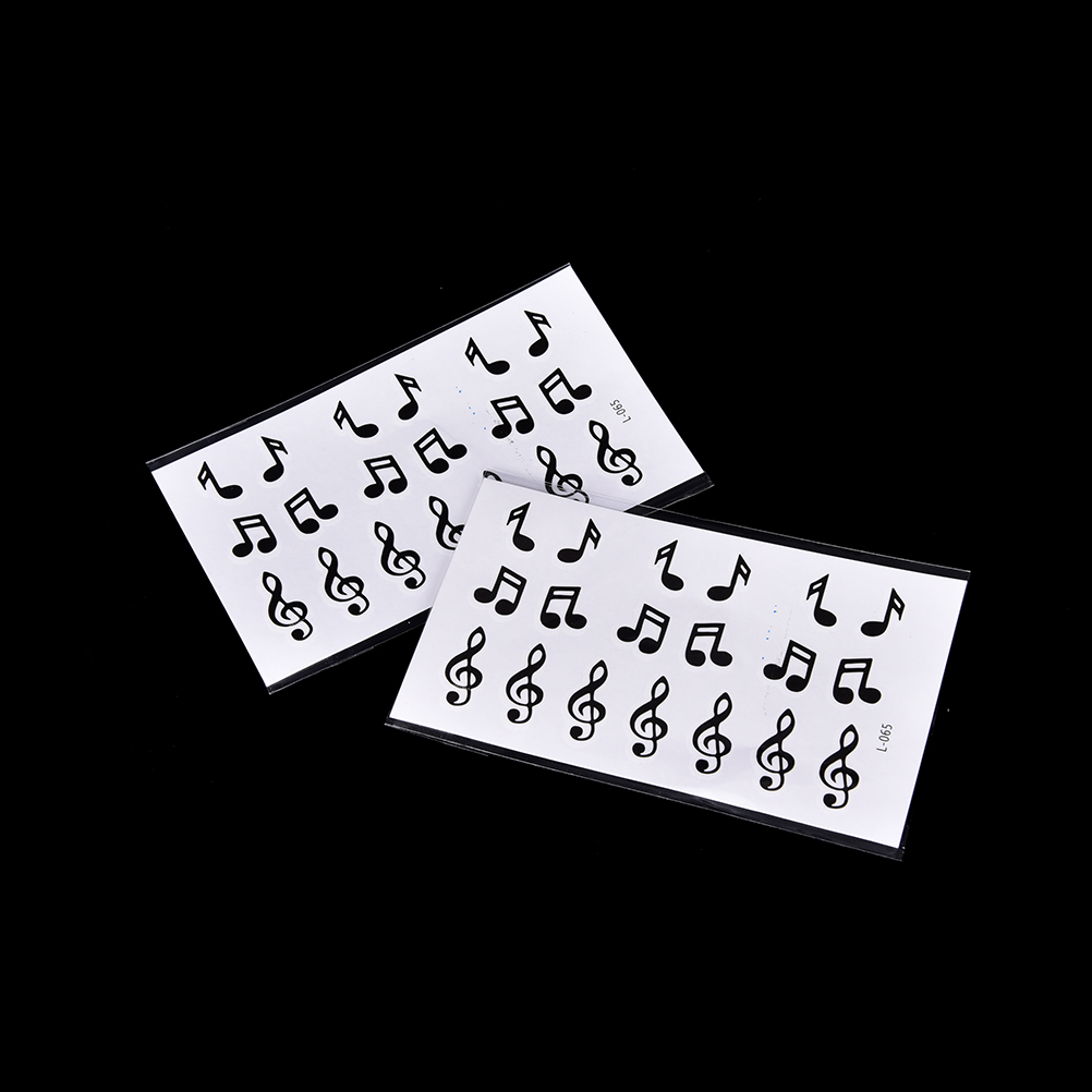 New Fake Temporary Tattoo Sticker Music Note Arm Body Waterproof Women ...