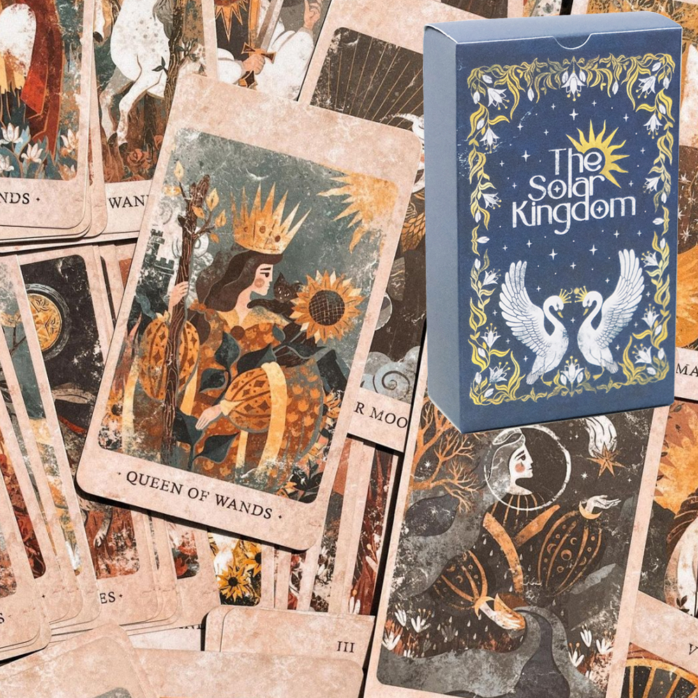【Dream Sailing Store 】Solar Kingdom Tarot 12*7cm Magical Journey Cosmic ...