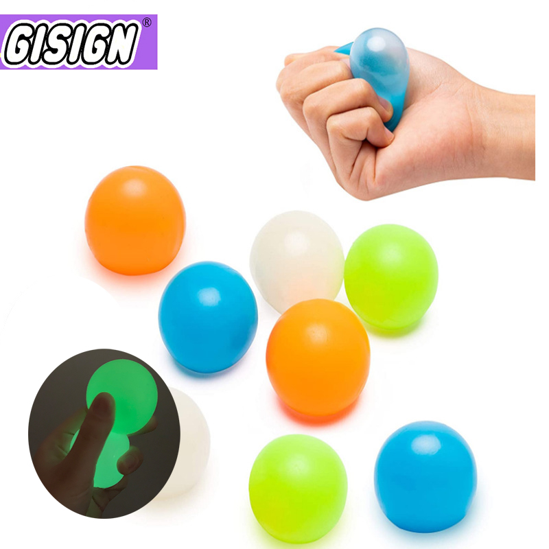 【Hot demand】【Hot demand】glow in dark sticky balls wall Fidget Pressure ...