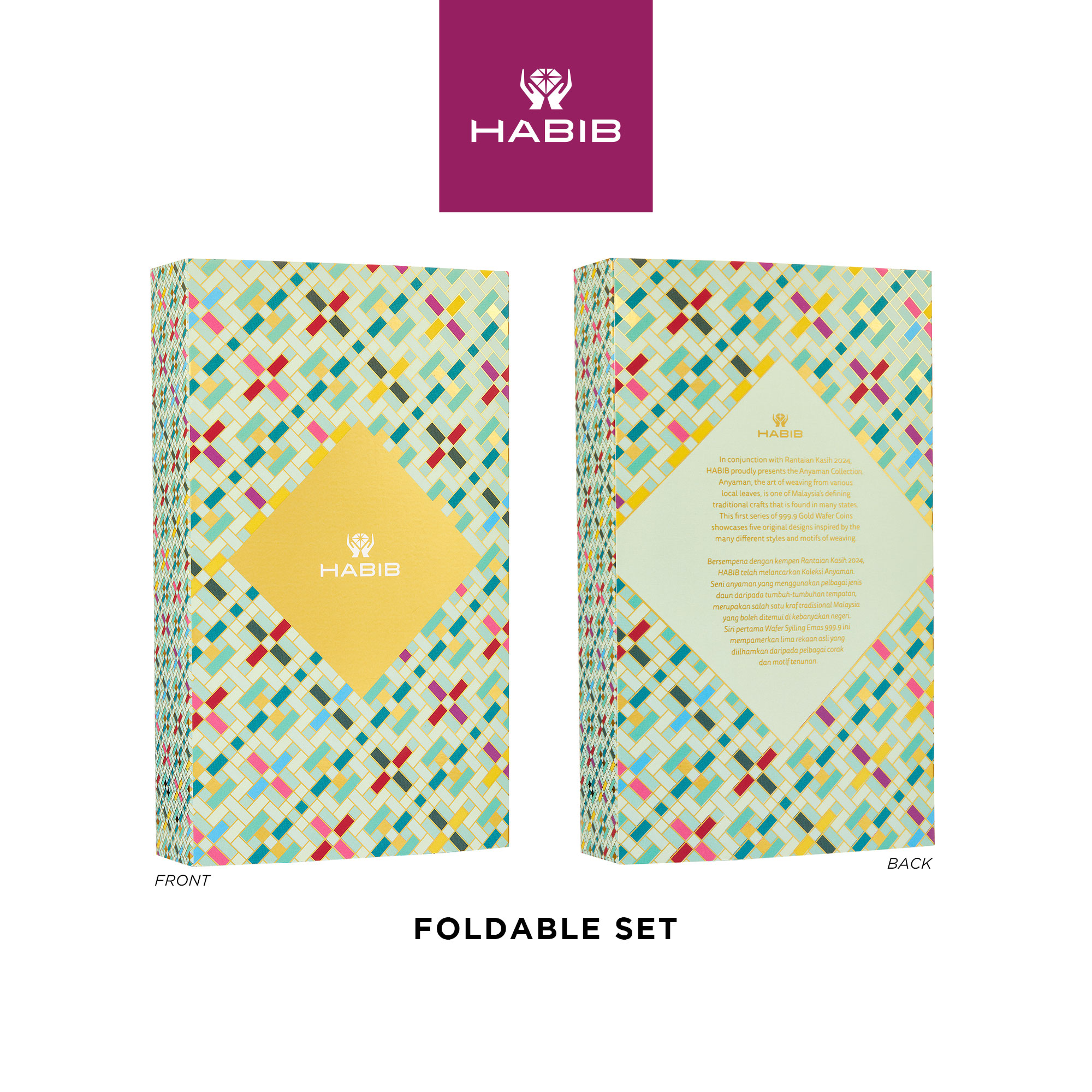HABIB Anyaman Collection Set | 999.9 Gold Wafer Coin (1.00G) | Lazada