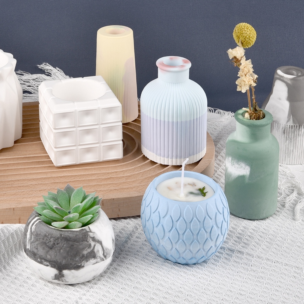 12 Color Gypsum Cement Coloring Planter Pigment Gypsum Powder Color ...