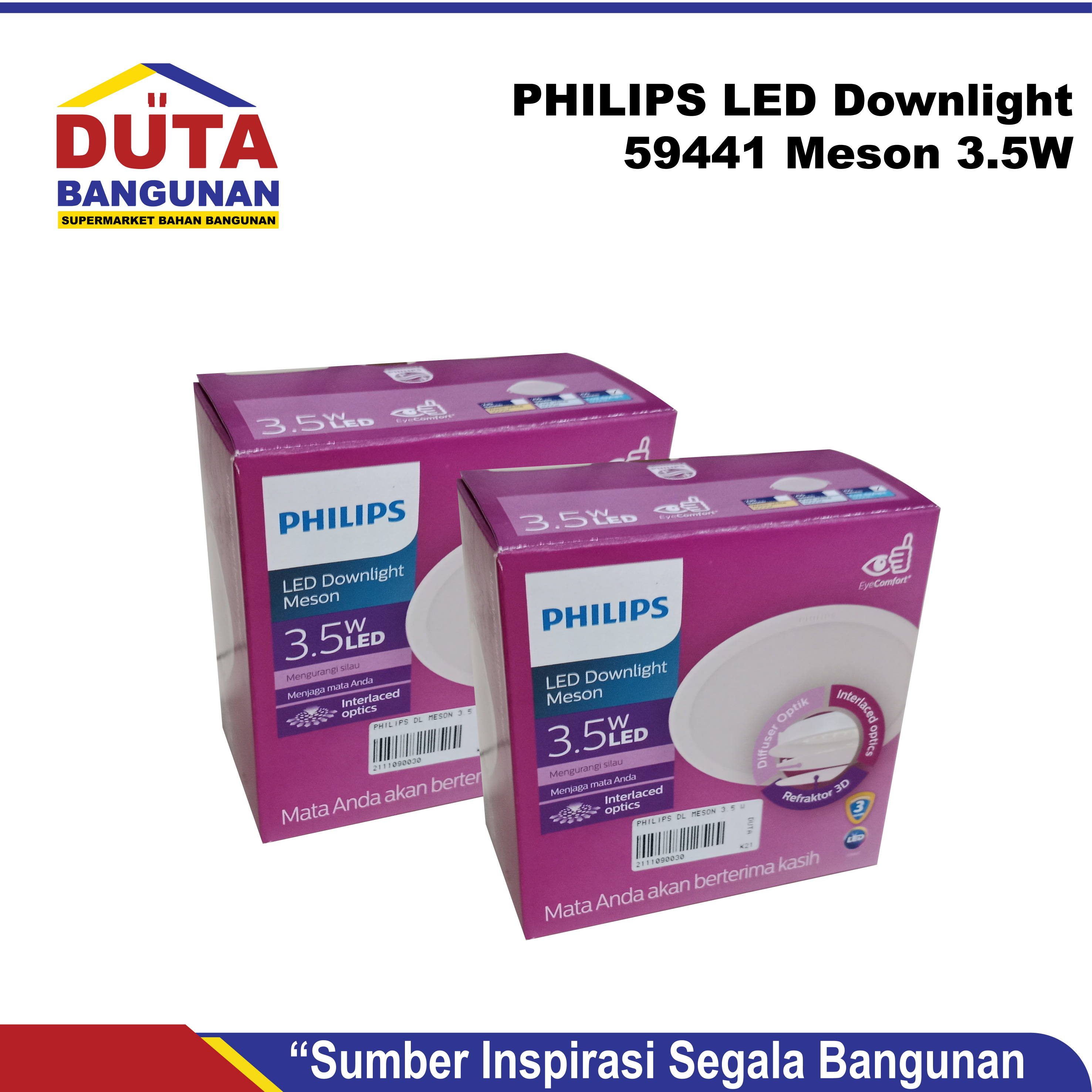 LAMPU PHILIPS LED Downlight 59441 Meson 3.5W 080 Gen 3 | Lazada Indonesia