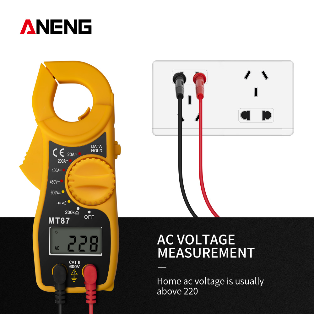 【Top-Rated Product】MT87 Digital Clamp Meter Multimeter AC/DC Ammeter ...