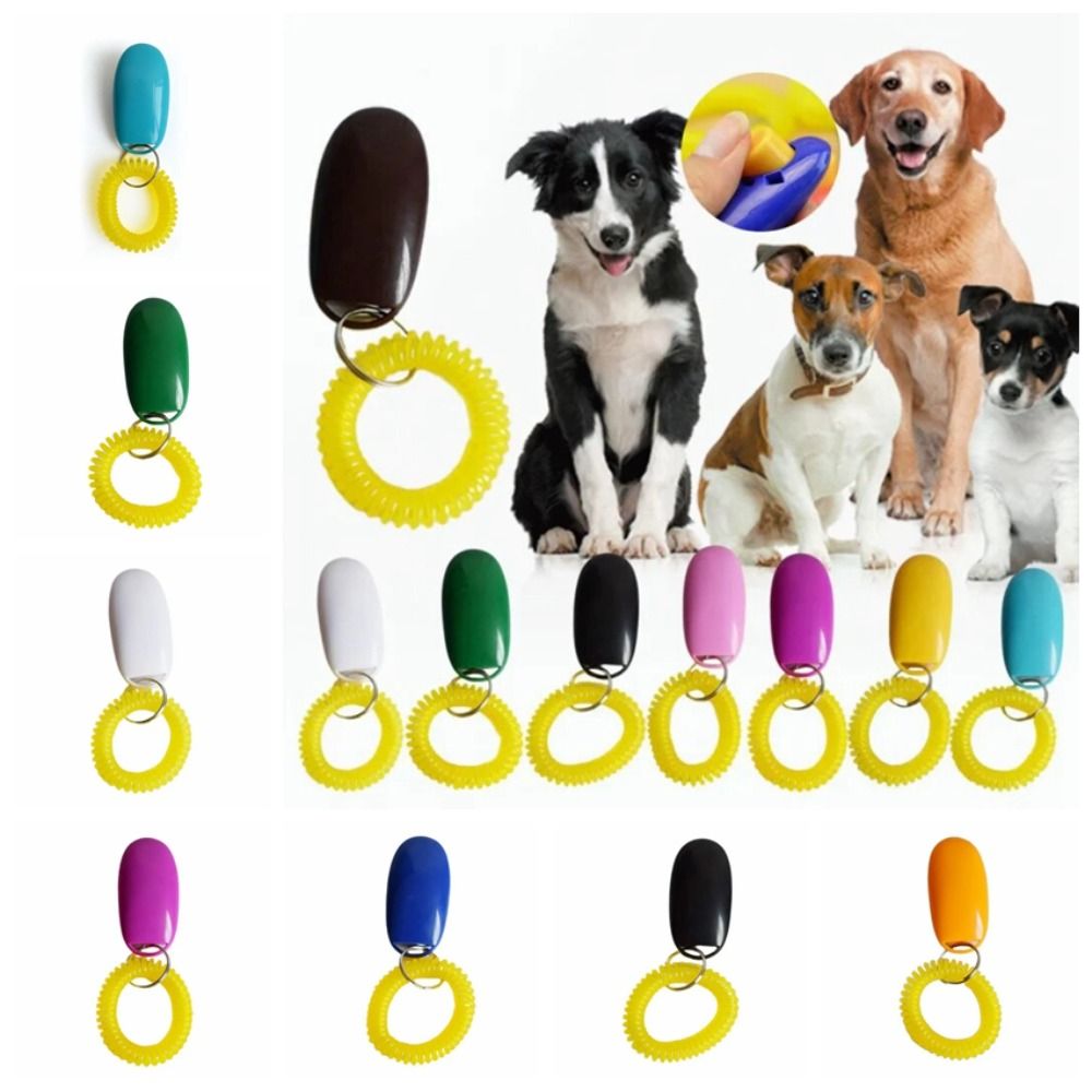 Dog Training Tools Plastic Pet Tranining Clicker Portable Dog Whistle ...