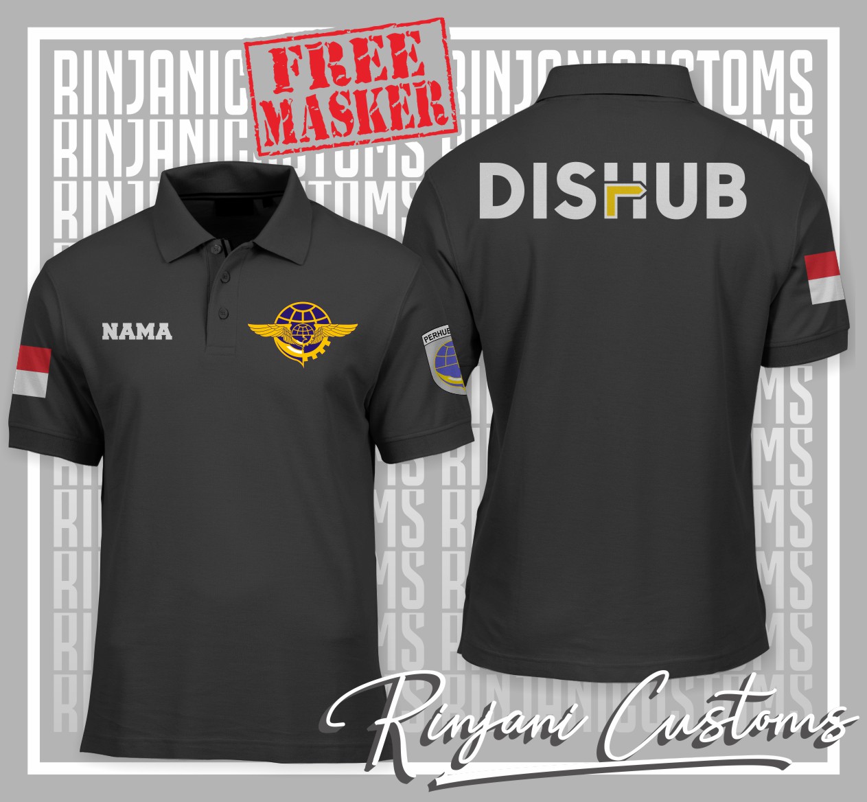 KAOS POLO DISHUB WING - BAJU KERAH DINAS PERHUBUNGAN WING - KAOS POLO ...