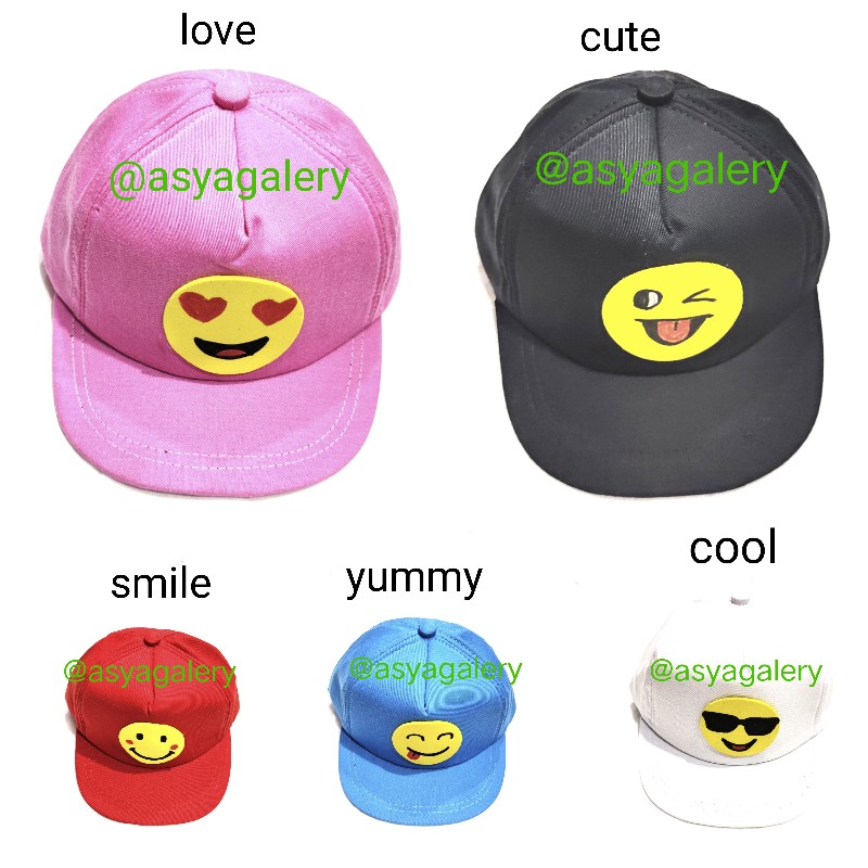 Topi Anak Emoji Karakter/Topi Emotion Anak Viral | Lazada Indonesia