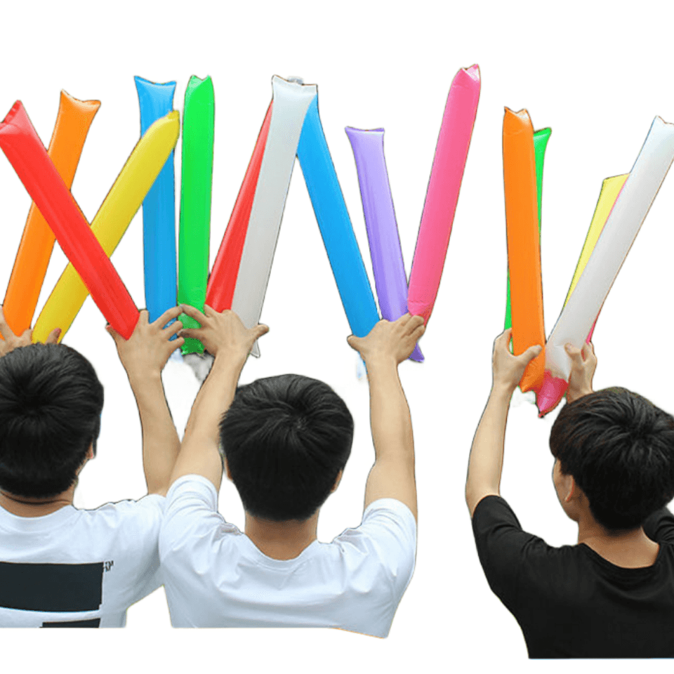 【NexaGoods】24 Colorful Inflatable Stadium Noise Refueling Rods ...