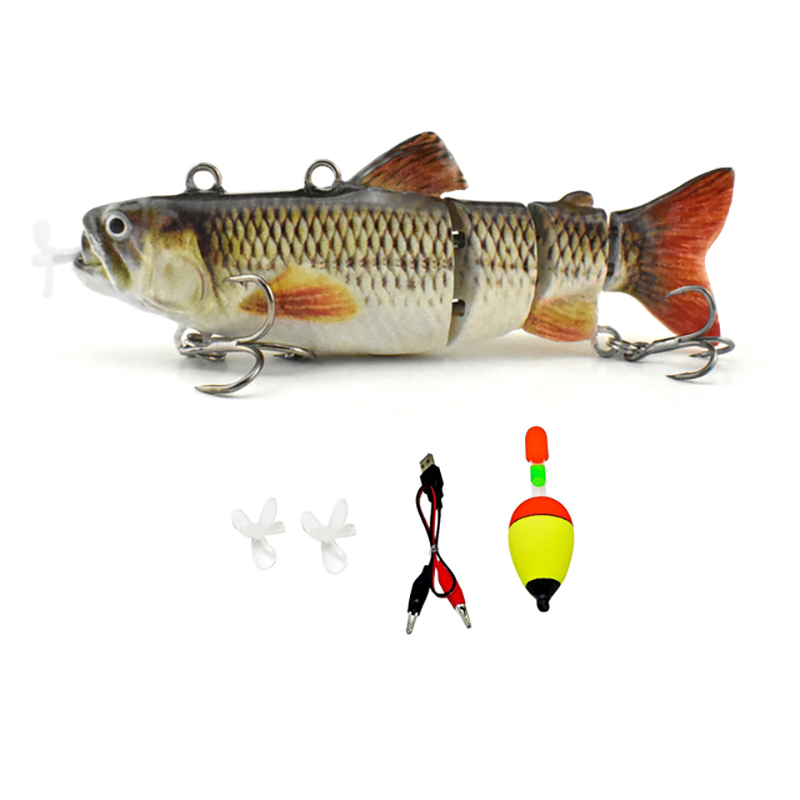 【LATS Store】NEW 3.5in Swimbait Electric Fishing Lure Auto Multi Jointed ...