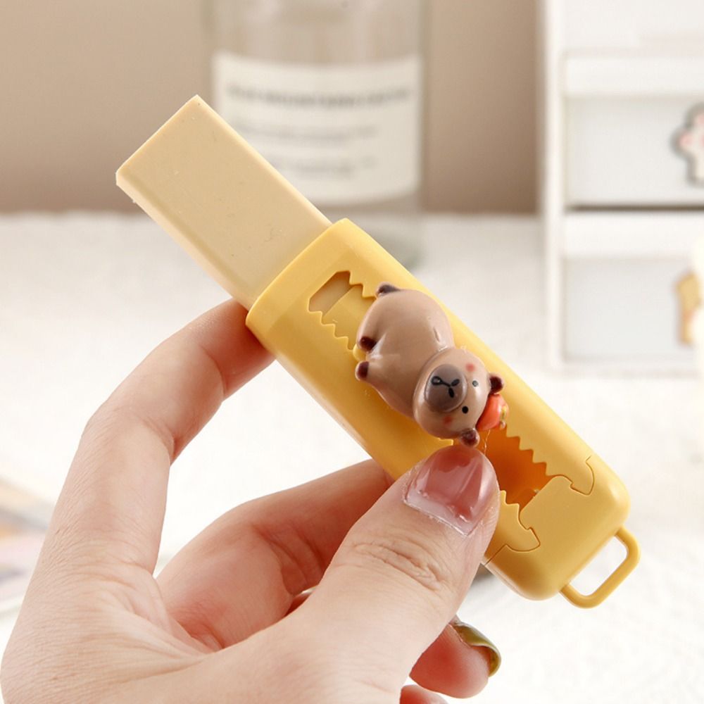 Traceless Retractable Capybara Eraser Wiping Portable Push Pull Eraser ...