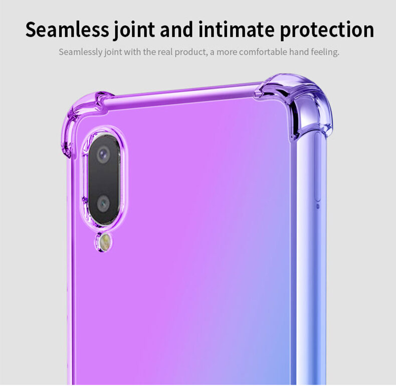 tzmar for Samsung Galaxy A02 / M02 Rainbow Aurora Anti-Shock Case Cover ...
