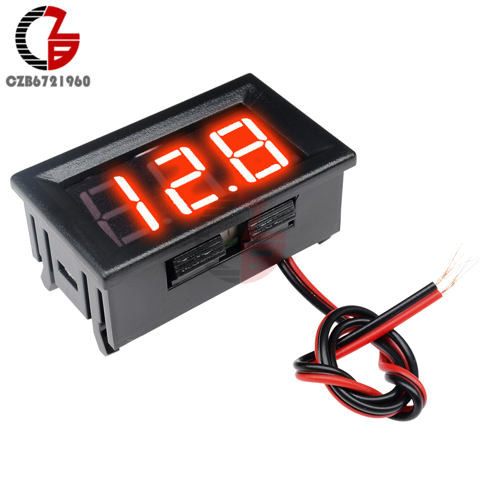 Dc 4.7-30v 0.56'' Inch Mini Led Digital Voltmeter Voltage Meter 3 Bit 2 ...