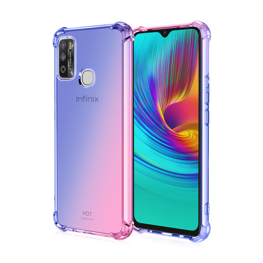 lthmy for Infinix Smart 5 Gradient Color Case Cover Soft TPU Silicone ...