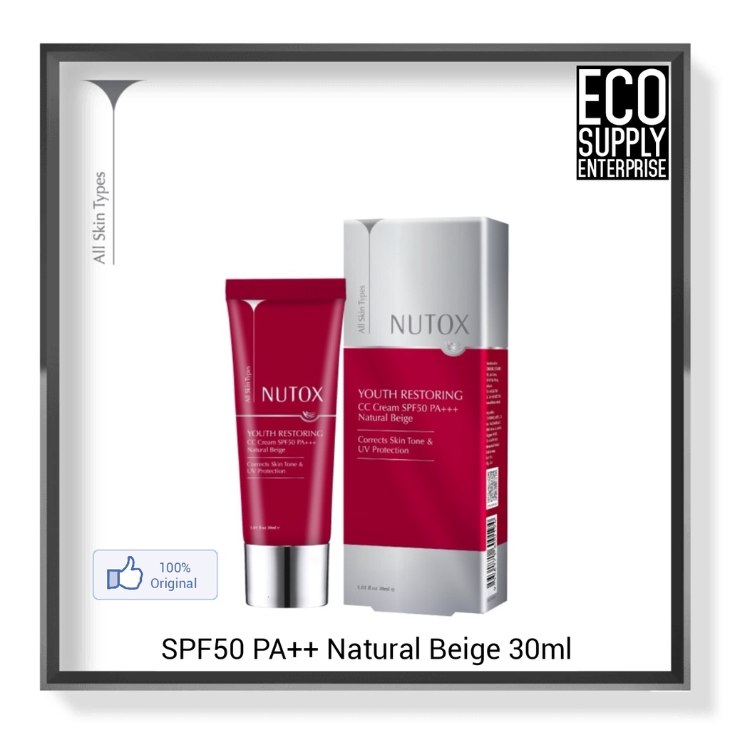 NUTOX Youth Restoring CC Cream SPF50 PA+++ Light Beige/Natural Beige ...