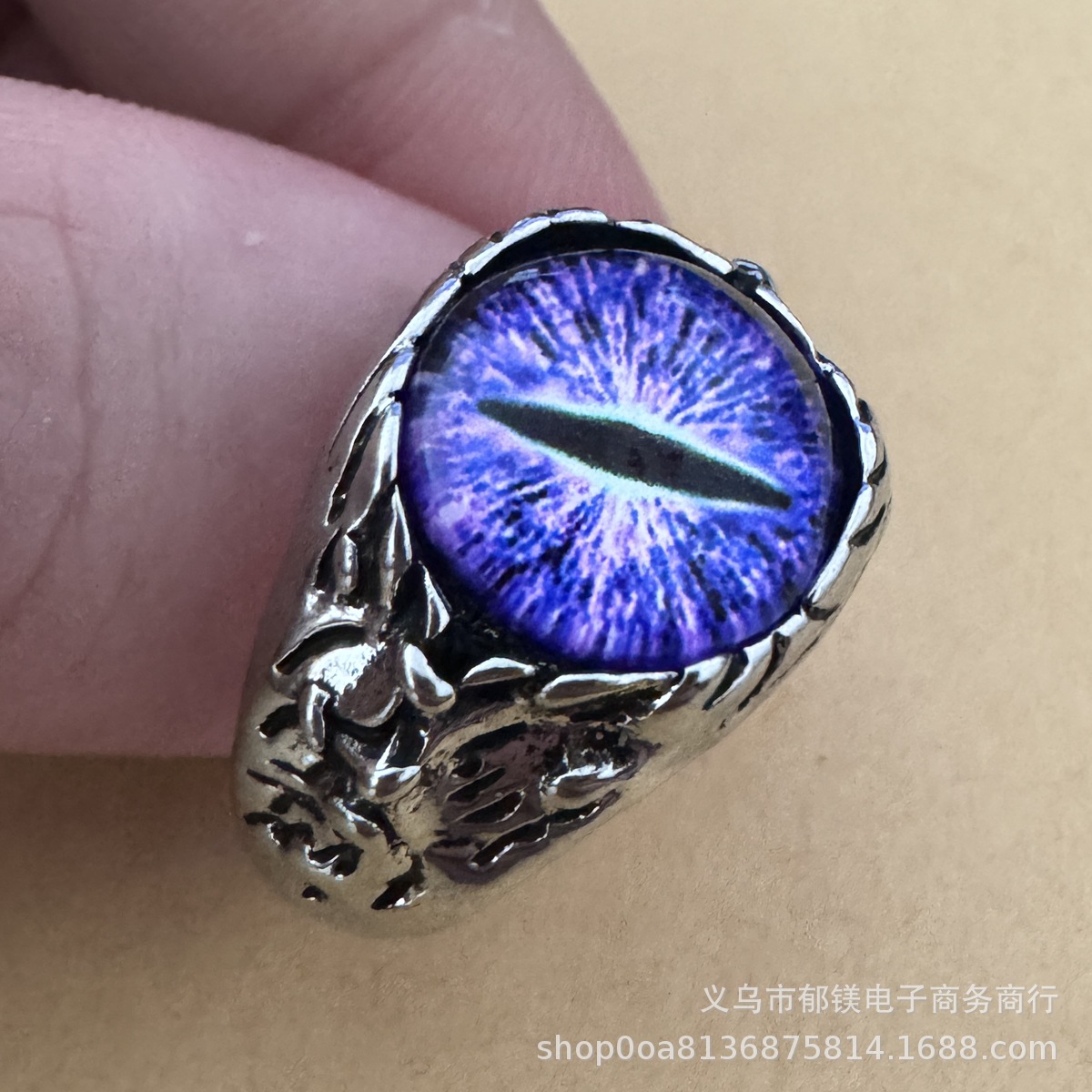 Heavy Metal Punk Devil's Eye Ring Style Personalized Retro Men's Ring ...