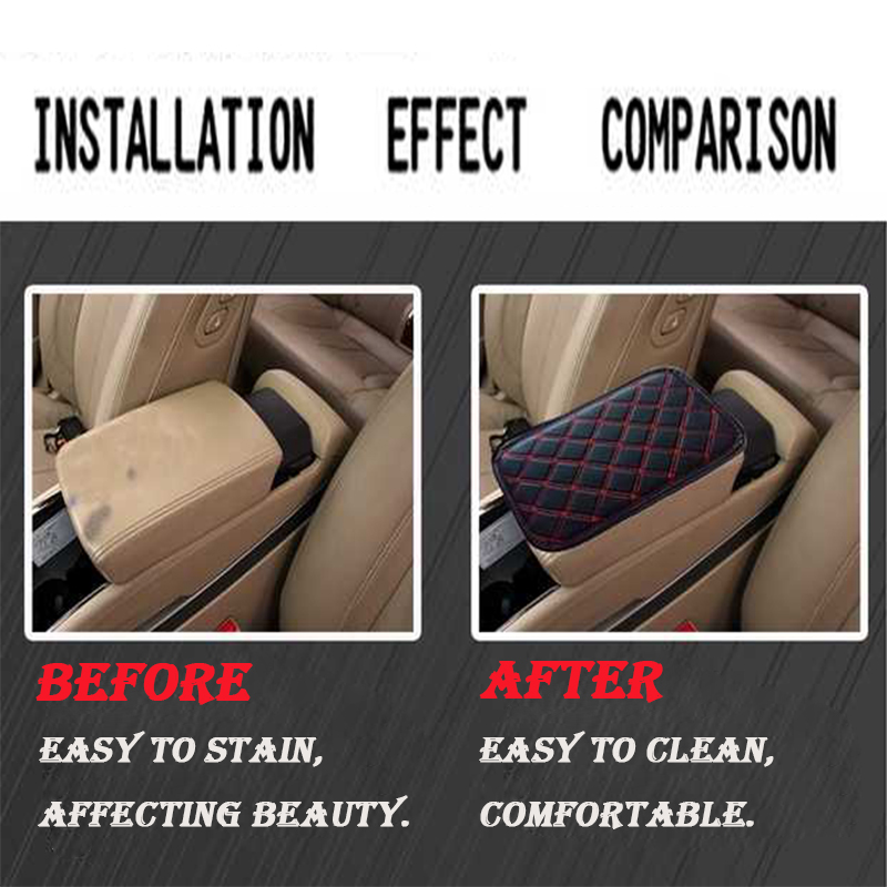 Car Armrest Mat Center Console Arm Rest For Lexus Buick Mercedes Benz ...