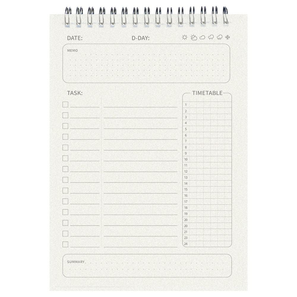 LEIFNYDI Daily Planner Chart Schedules Organizer Self Inspection Form ...